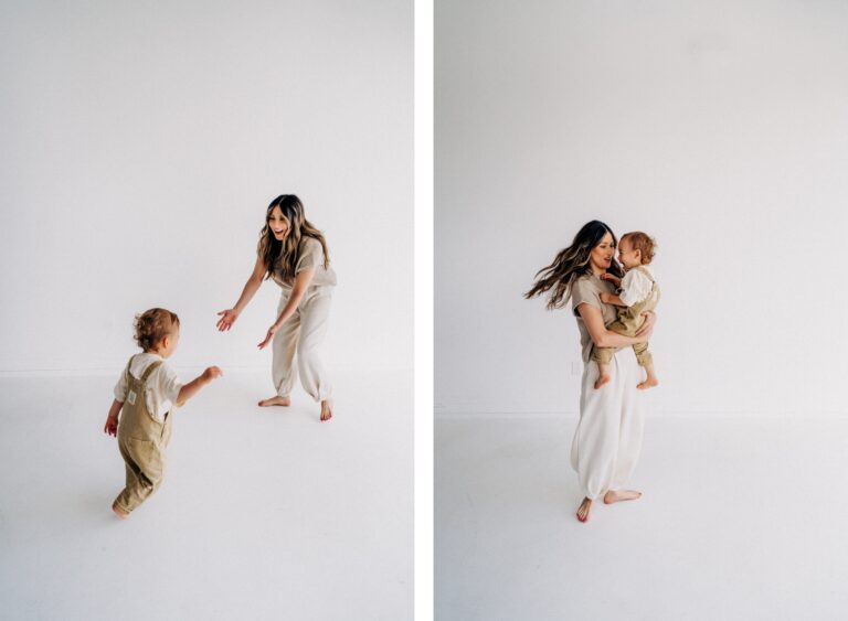Minimal Family Session in the Studio | Dallas Family Photographer